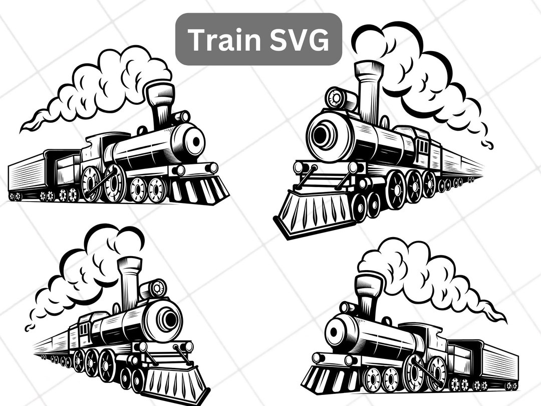 Train SVG, Train SVG Bundle, , Train Clipart, Cut Files for Silhouette ...
