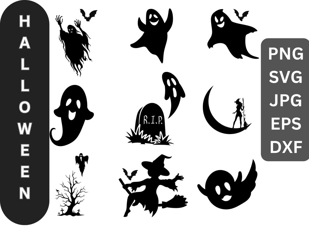 Halloween SVG Bundle , Ghost SVG , Halloween Horror SVG , Halloween ...