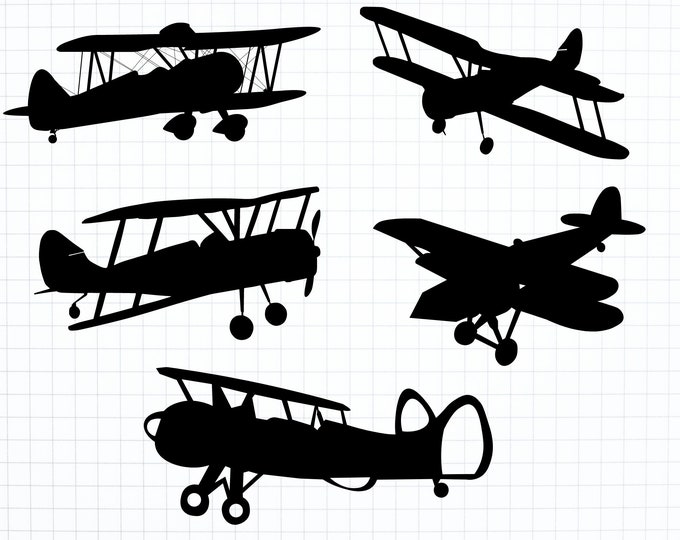 Biplane SVG, Airplane Clipart, Airplane Svg, Fly Svg, Aircraft Svg ...