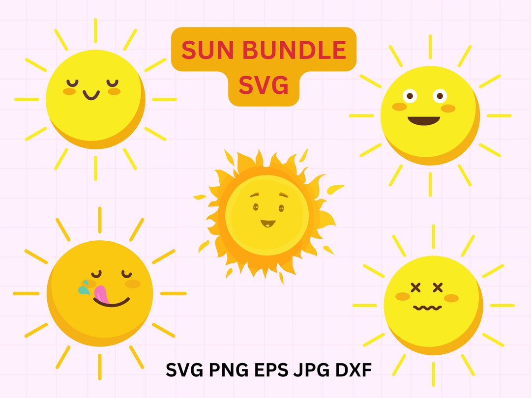 Sun SVG, Sun Cut File, Sun Clipart, Sunshine Svg, Solar Svg, Sunburst ...