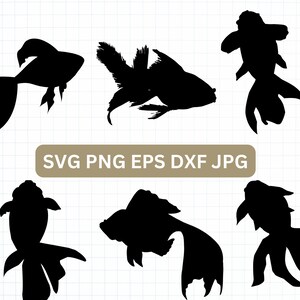 Goldfish Svg Bundle Gold Fish Clipart Fish Svg Aquarium - Etsy