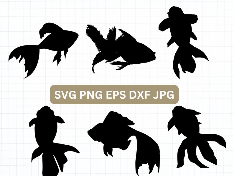 Goldfish Svg Bundle Gold Fish Clipart Fish Svg Aquarium - Etsy