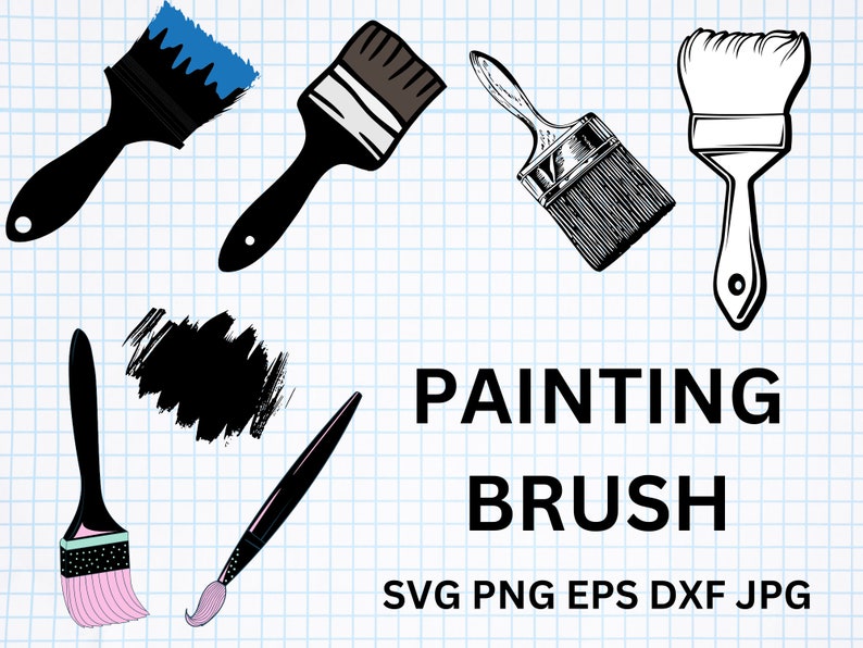 Paint Brush Svg, Artist Brush, Brush Svg, Paint Brush Svg for Cricut ...
