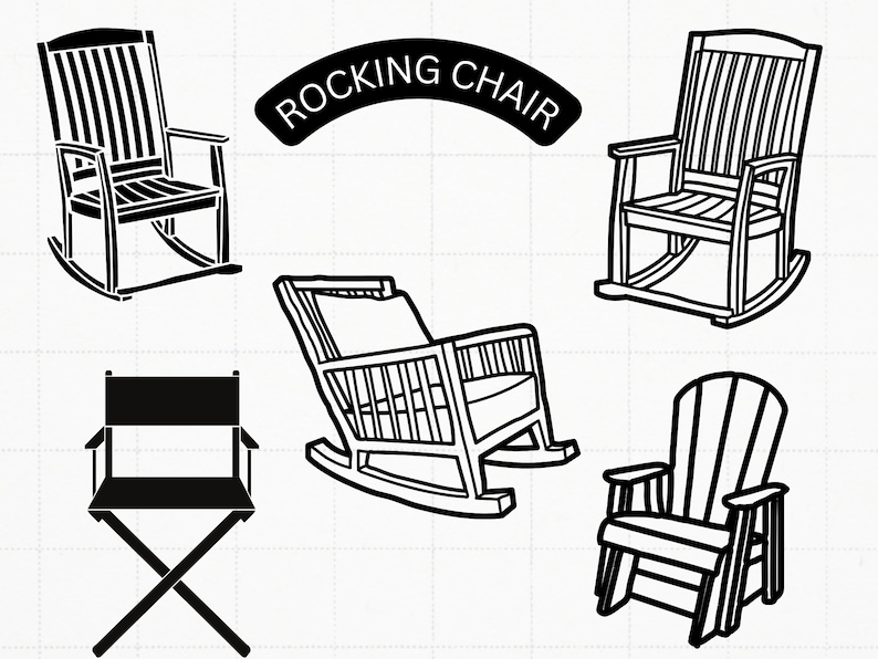 Rocking Chair SVG, Chair SVG, Rocking Chair SVG, Rocking Chair ...