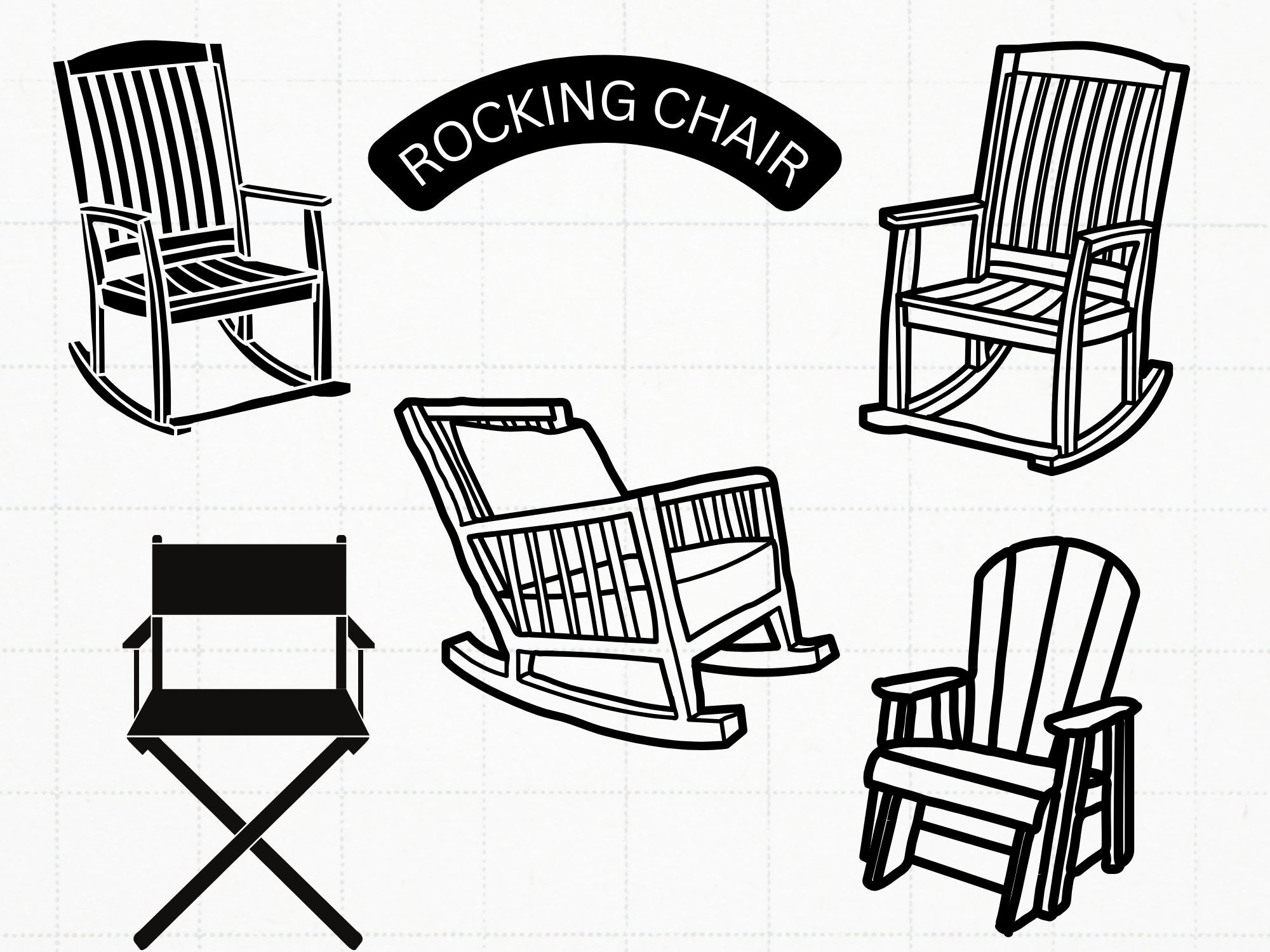 Rocking Chair SVG, Chair SVG, Rocking Chair SVG, Rocking Chair ...