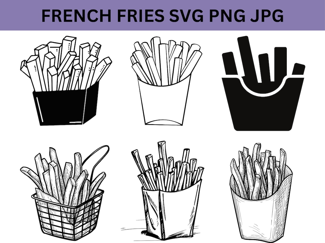 French Fries Svg, French Fries SVG Bundle, French Fry Svg, French Fries ...