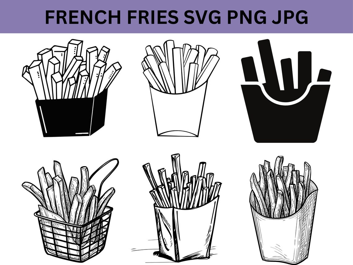 French Fries Svg, French Fries SVG Bundle, French Fry Svg, French Fries ...