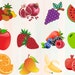 Fruit SVG Bundle , Cute Fruit Clipart , Fruit SVG Summer Svg Tropical ...