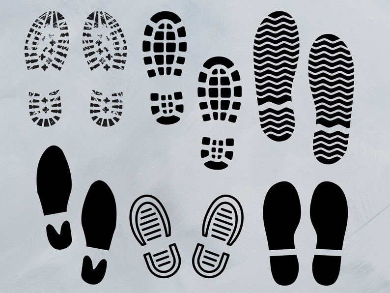 Shoe Print SVG File, Shoe Prints Svg, Baby Shoe Print SVG, Sneakers ...