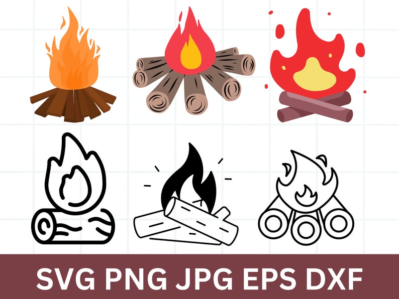Fire Flame SVG, Fire SVG Bundle, Fire Svg, Fire Clipart, Flame Clipart ...