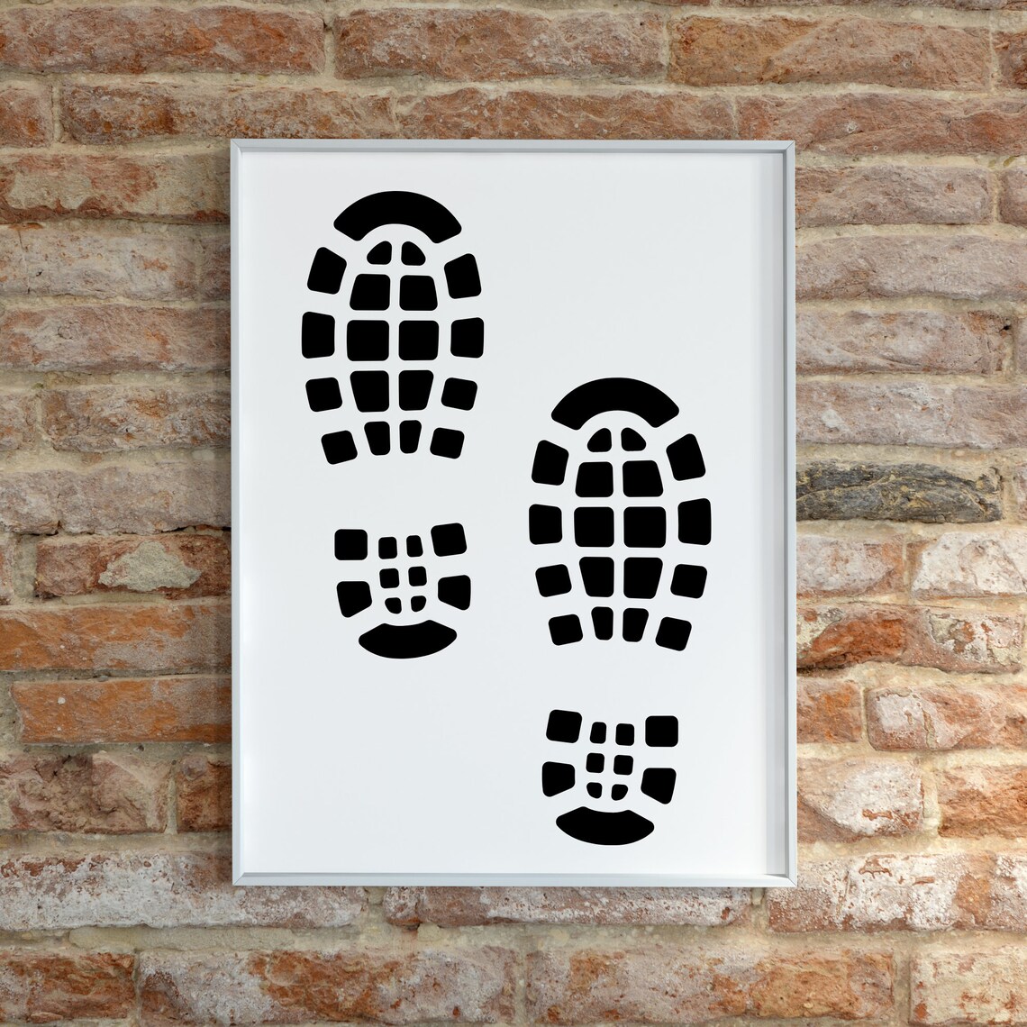 Shoe Print SVG File, Shoe Prints Svg, Baby Shoe Print SVG, Sneakers ...