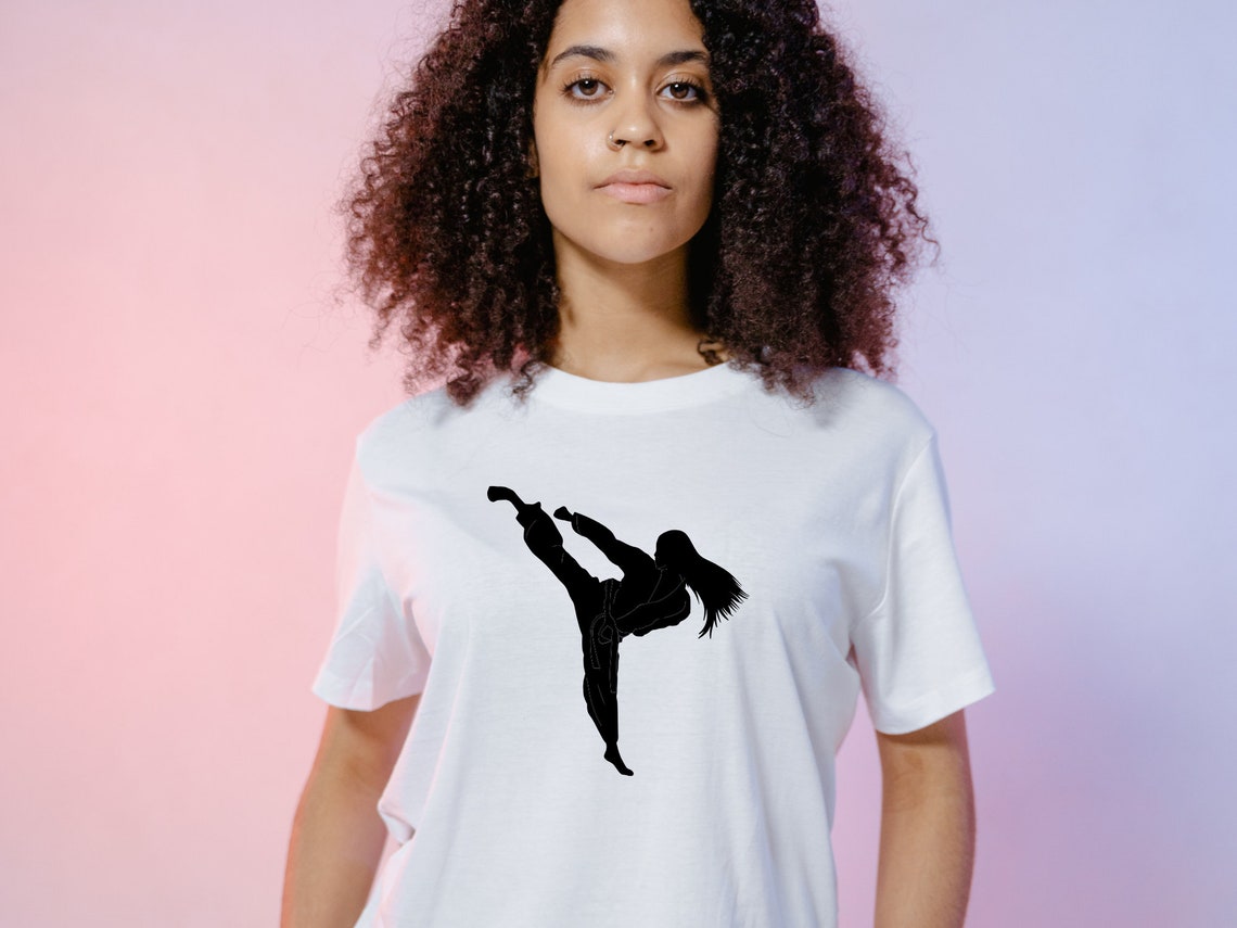 Karate Svg, Taekwondo Svg, Martial Arts Svg, Karate Girl Silhouette Png ...