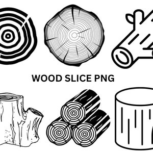 Wood Slice SVG Bundle, Tree Rings Svg,wood Slice Dxf, Wood Slice Png ...