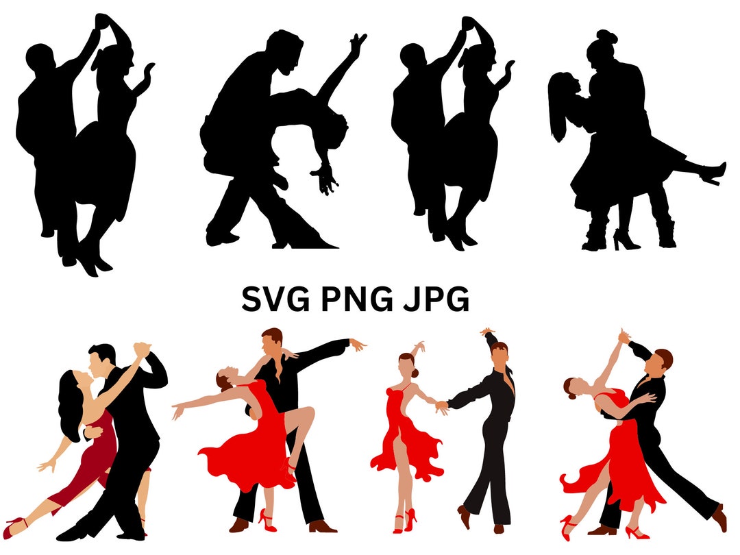 Dancing Couple Svg Bundle, Dance Svg, Couple SVG, Dance Silhouette ...