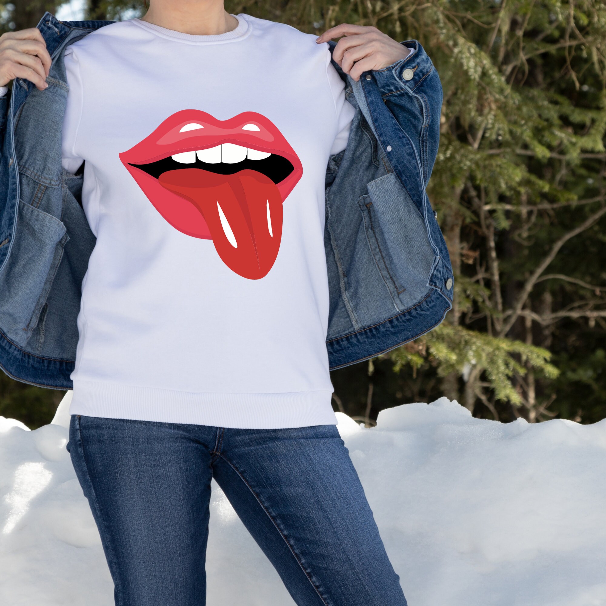 Labios svg, boca con lengua svg, labios calientes, labios clipart ...