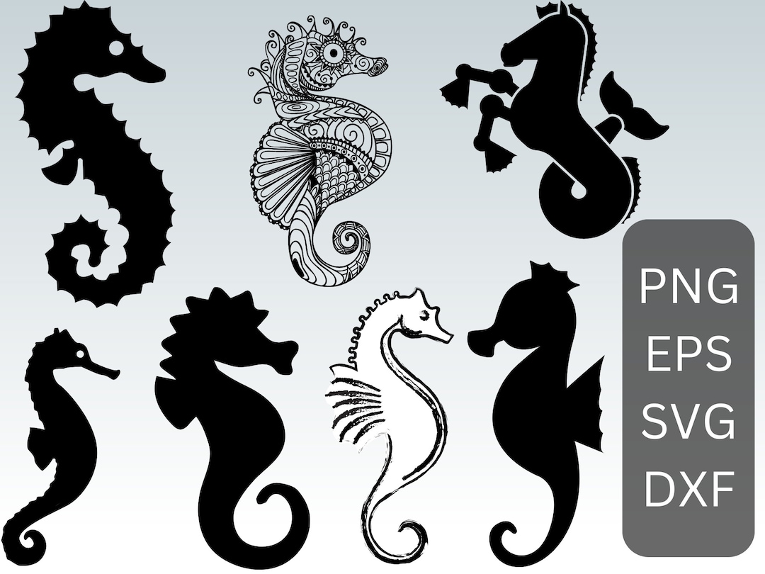 Under the Sea Svg Bundle ,seahorse SVG Clipart and Cut Files, Sea ...