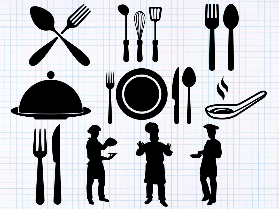 Kitchen SVG, Cooking SVG, Kitchen Monogram Svg, Kitchen Cut File, BBQ ...