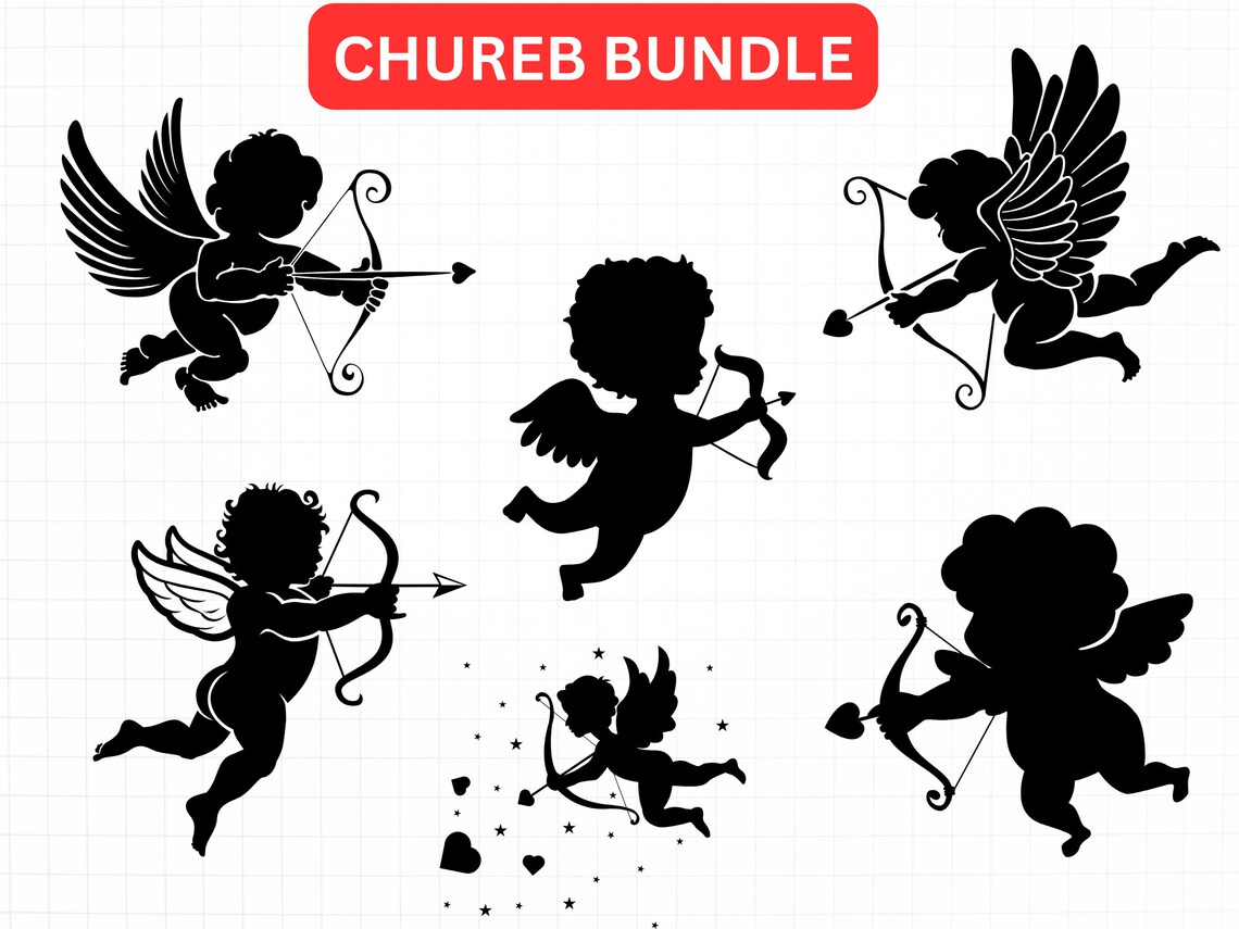 Cherub Angel Svg, Little Angel Clipart, Cute Angel Png, Angels Bundle ...