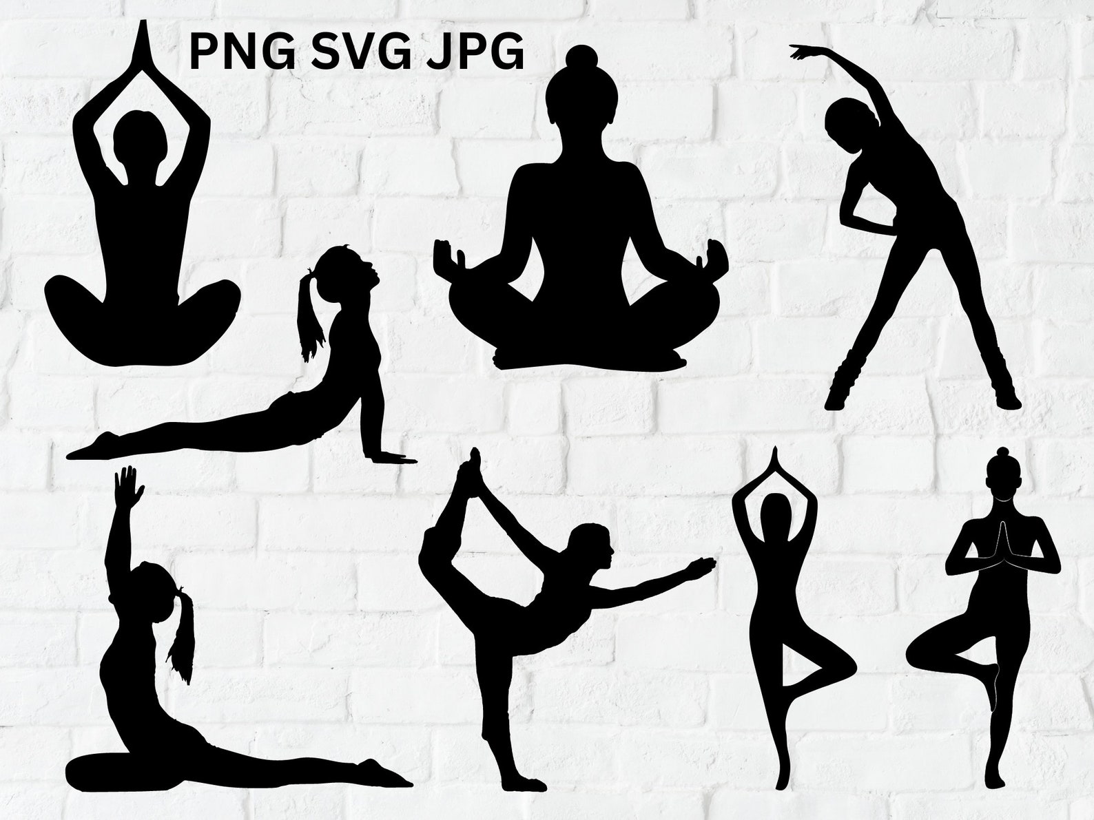 Meditation Svg Bundle, Yoga SVG Bundle, Meditation Svg, Yoga Pose Svg ...