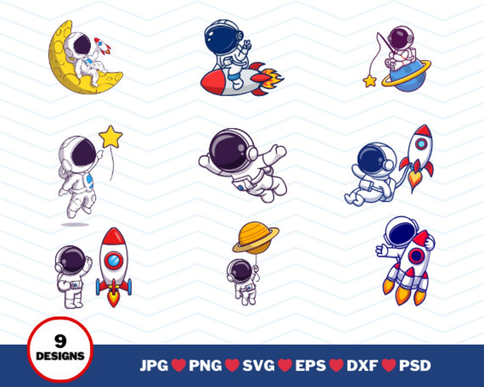 Astronaut Svg Png Bundle, Astronaut Clipart, Kids Astronaut Clip Art ...