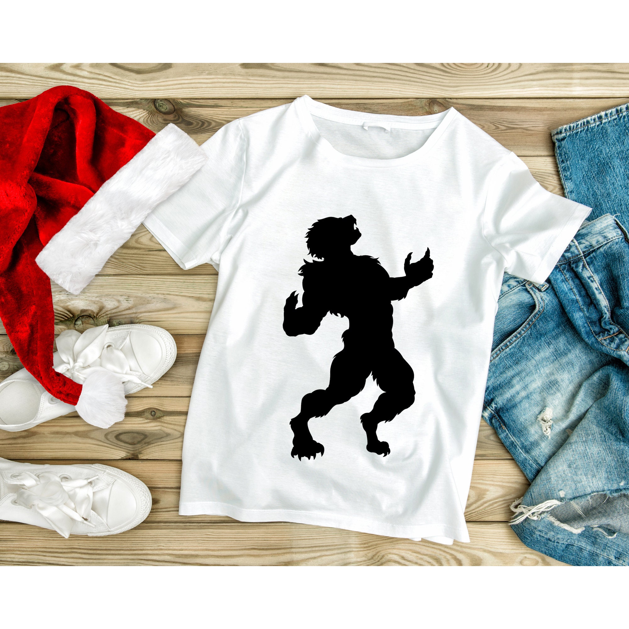 Werewolf Silhouette SVG, Wolf Svg, Wolfman Svg, Horror SVG, Werewolf ...