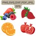 Fruit SVG Bundle , Cute Fruit Clipart , Fruit SVG Summer Svg Tropical ...