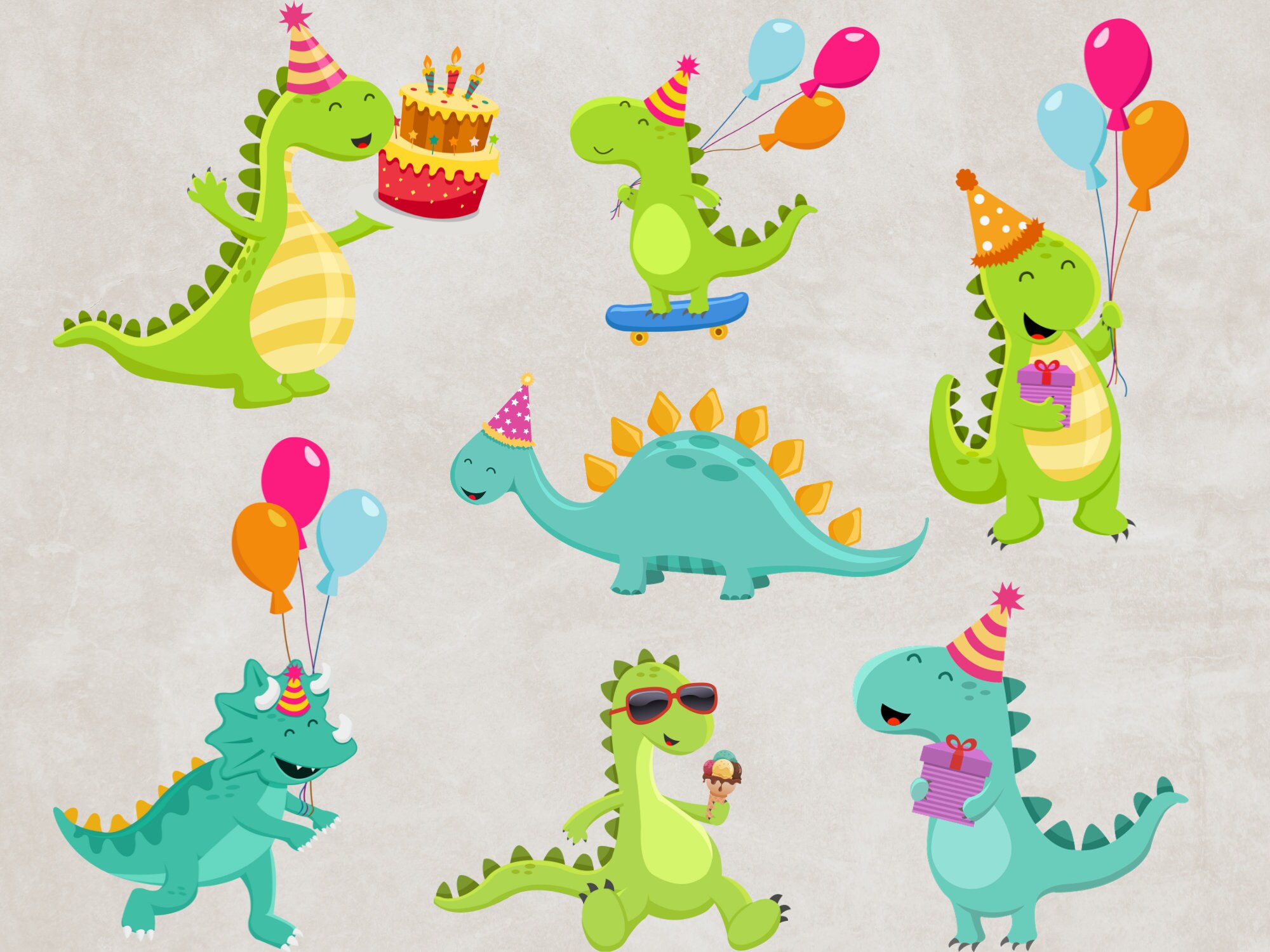 Cute Dinosaur Svg Bundle dinosaurs Clipart Dinosaur SVG Cute - Etsy