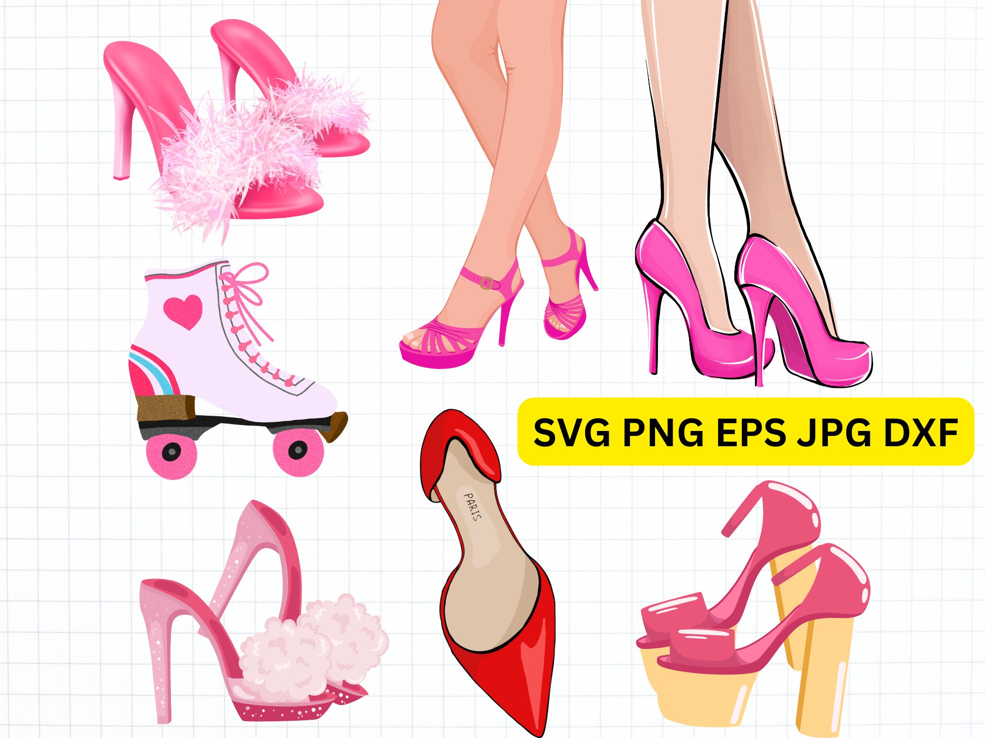 Woman Leg, High Heels SVG, Heels SVG, Fashion Svg, Sneaker Shoe Svg ...