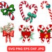 Candy Cane Svg Christmas Candy Svg Candy Canes Clipart - Etsy