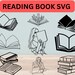 BOOKS SVG, Reading Book Svg Bundle for Cricut, Floral Book SVG , Book ...