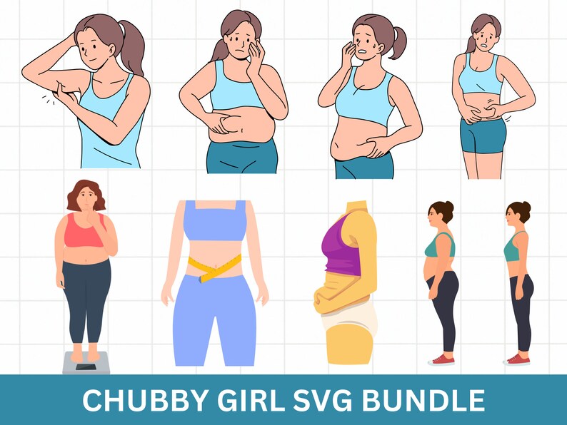 Fat Lady SVG, Funny SVG, Chubby Mudflap Girl Svg, Trucker Girl, Curvy ...
