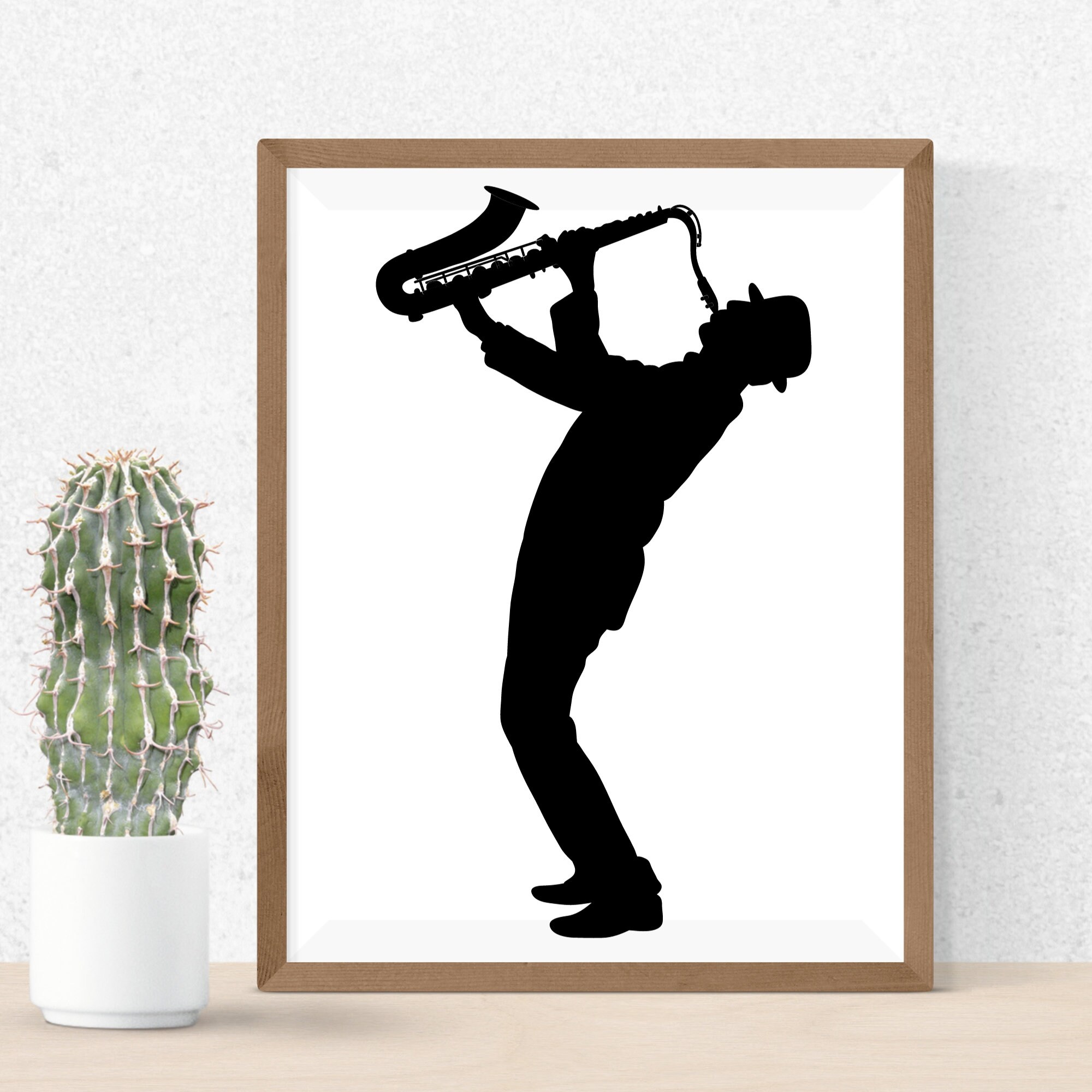 Saxophone Silhouette SVG Saxophone Vector Saxophone Clipart - Etsy