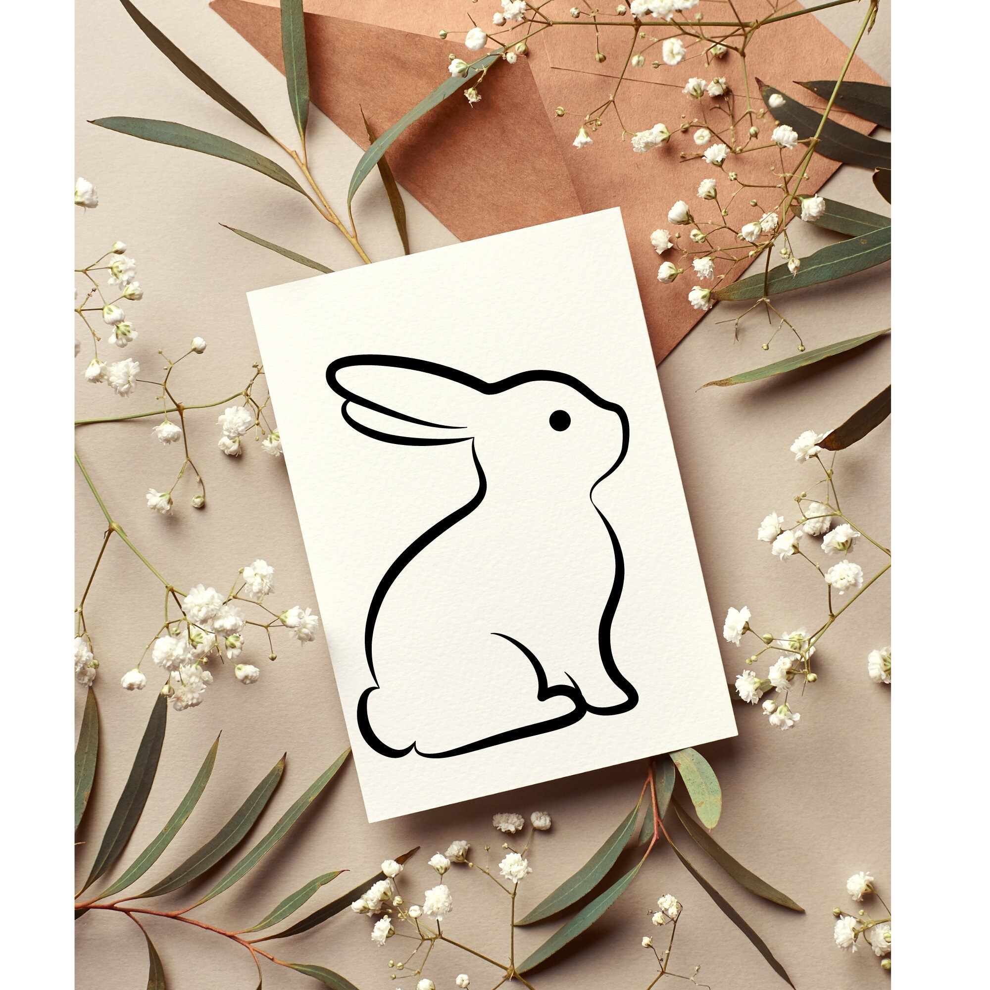 Rabbit Silhouette Svg, Black Rabbit Decal, Bunny Svg, Rabbit Easter Svg ...
