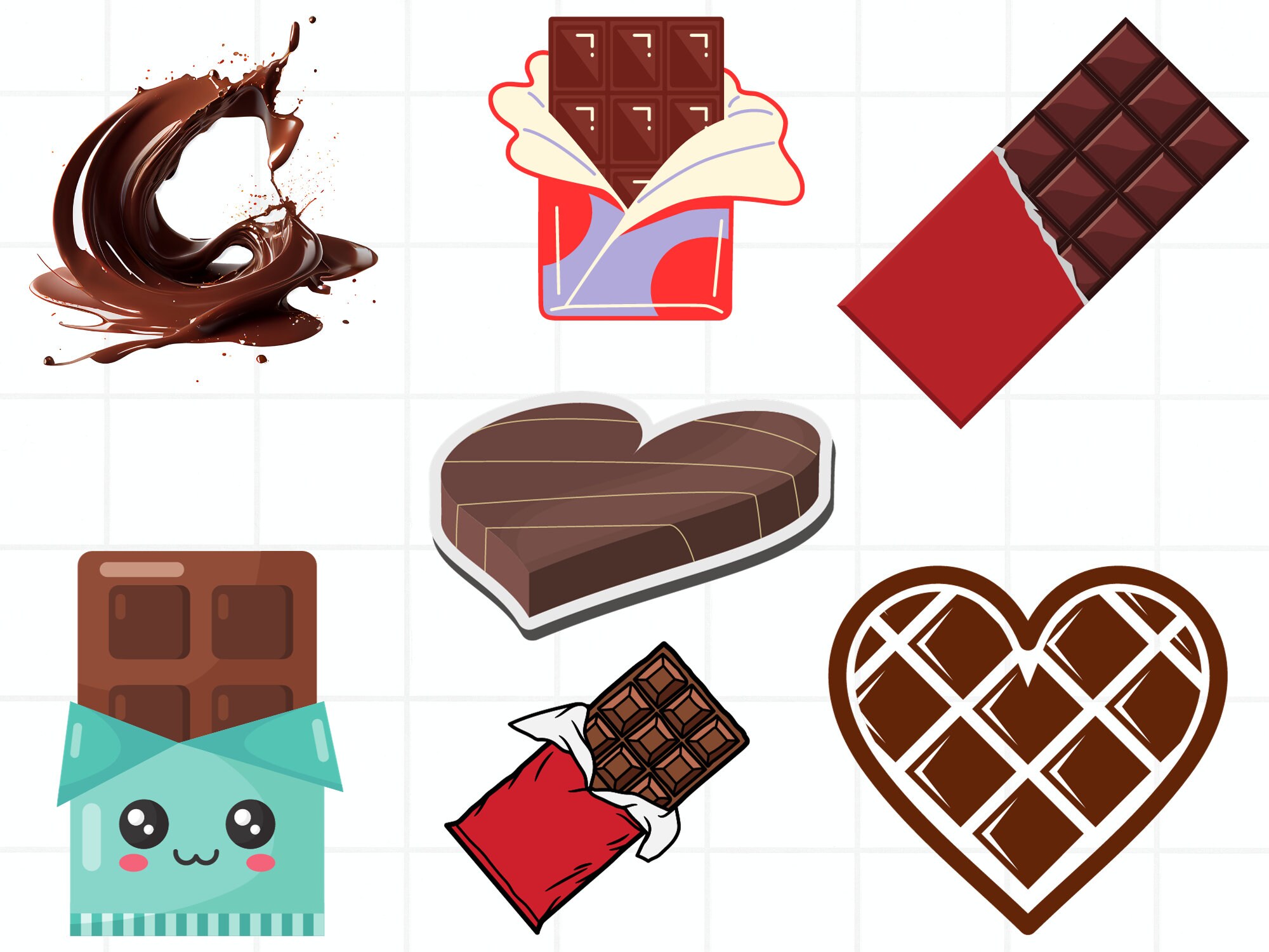 Chocolate SVG, Chocolate Bar SVG, Chocolate Silhouette, Chocolate Bar ...