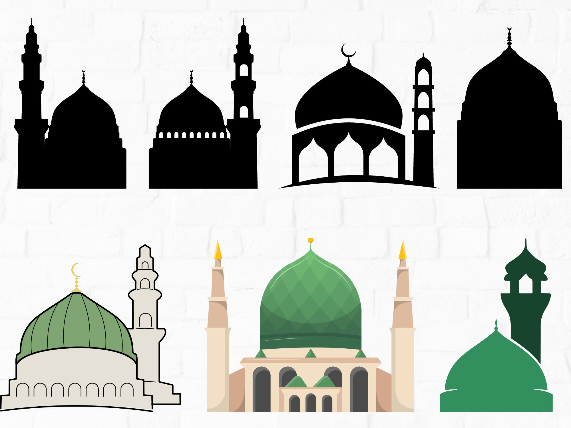Al Masjid an Nabawi Islamic , Great Mosque Svg, Islamic Mosque Svg ...