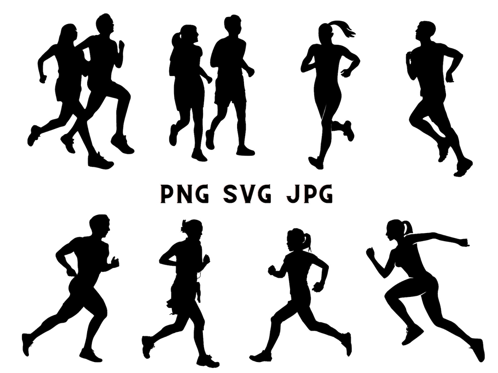 Runner SVG Bundle, Running People Svg, Runner Svg, Running Man Svg ...