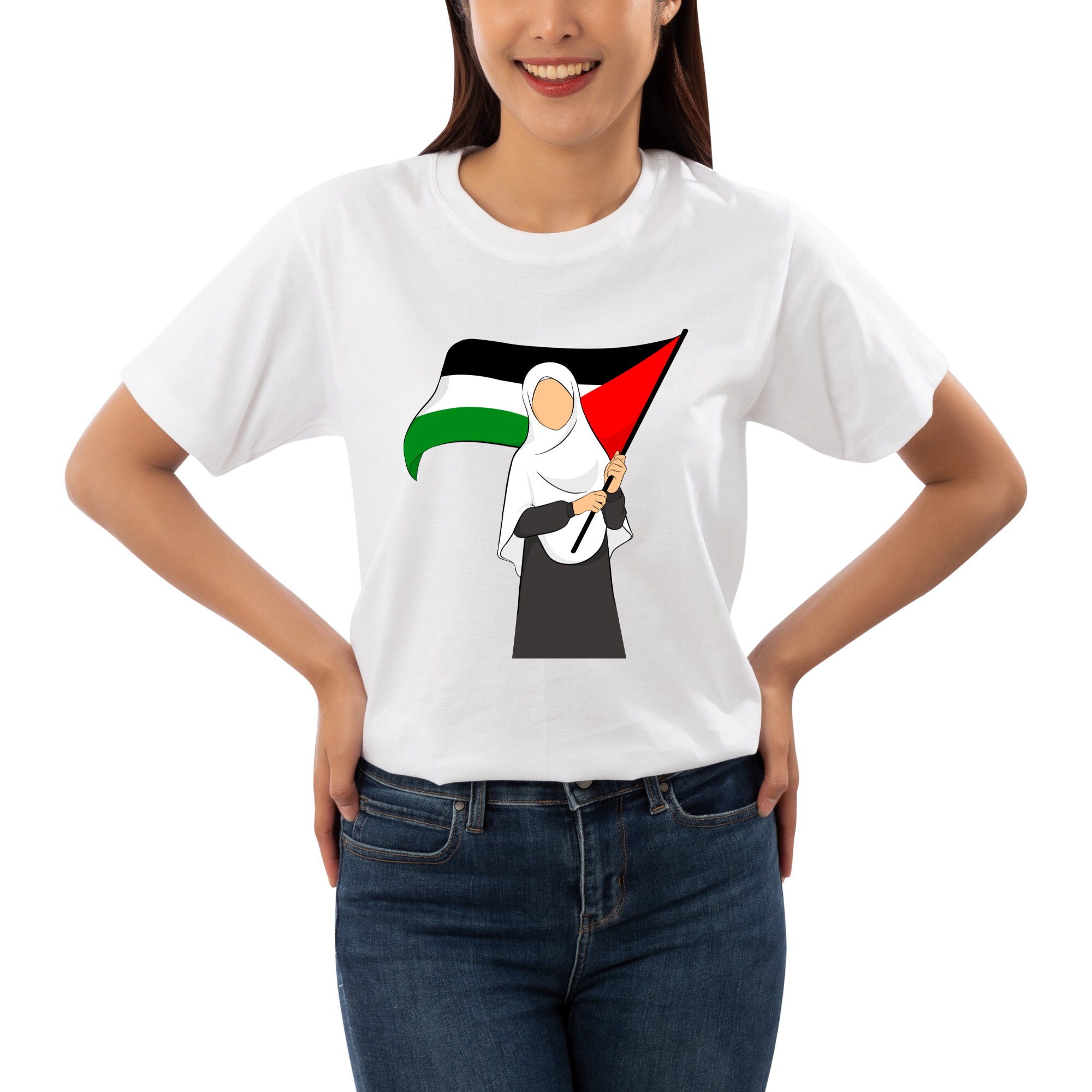 Palestinian Lady, Palestinian Girl PNG Art, Free Palestine Svg, Gaza ...