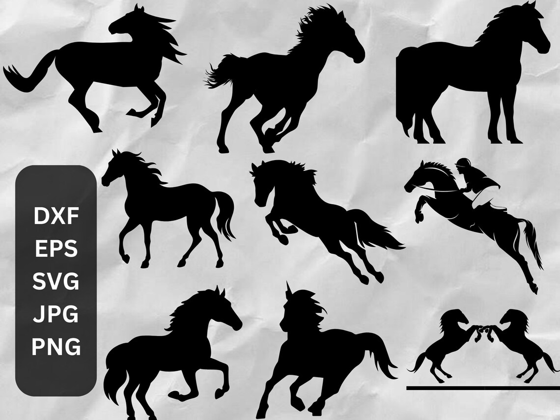 Horse SVG Bundle , Horse Lover Svg ,horse Svg , Horse Silhouette ...