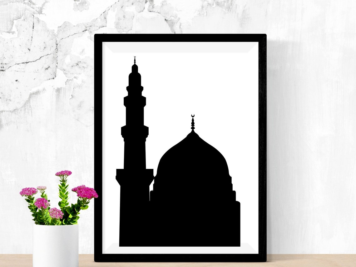 Al Masjid an Nabawi Islamic , Great Mosque Svg, Islamic Mosque Svg ...