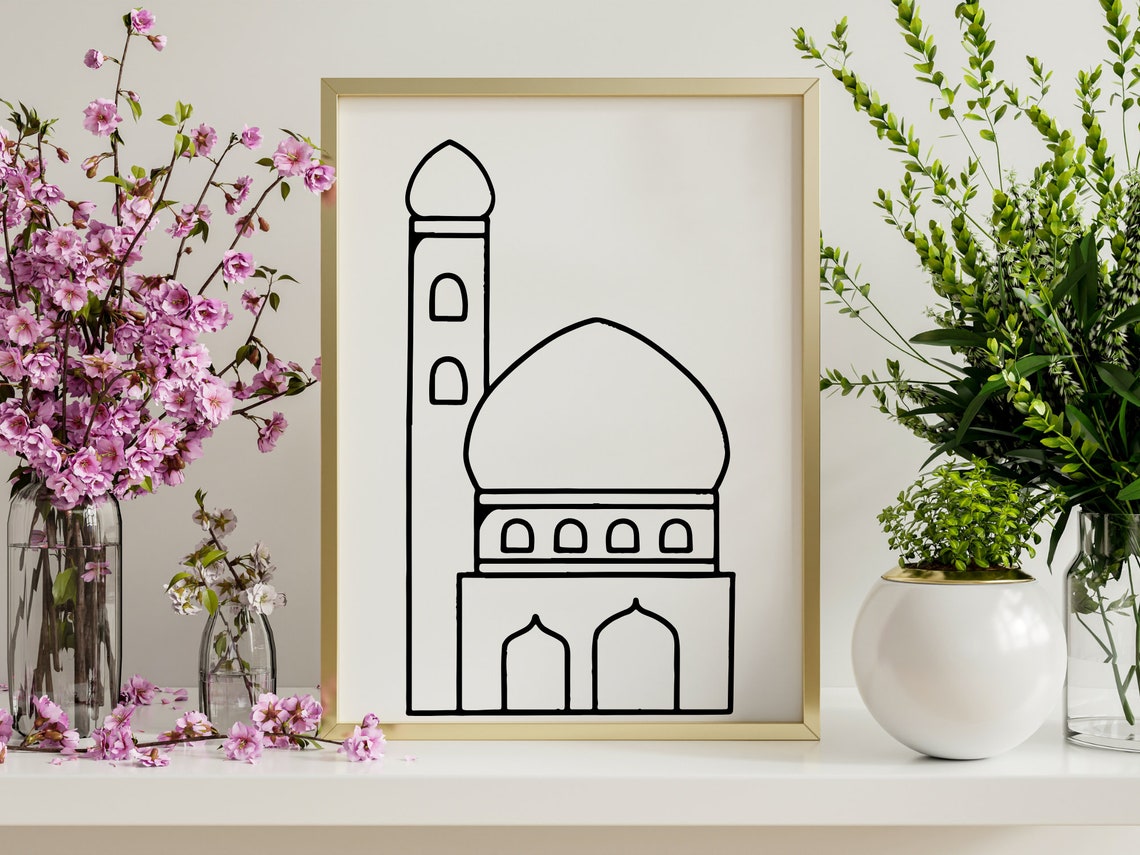 Mosque Svg, Islamic Svg, Mosque Clipart, Mosque Clipart Vector Islam ...