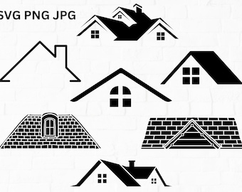 House Roof Svg, Svg Files for Cricut, House SVG, House Roof Cut File ...