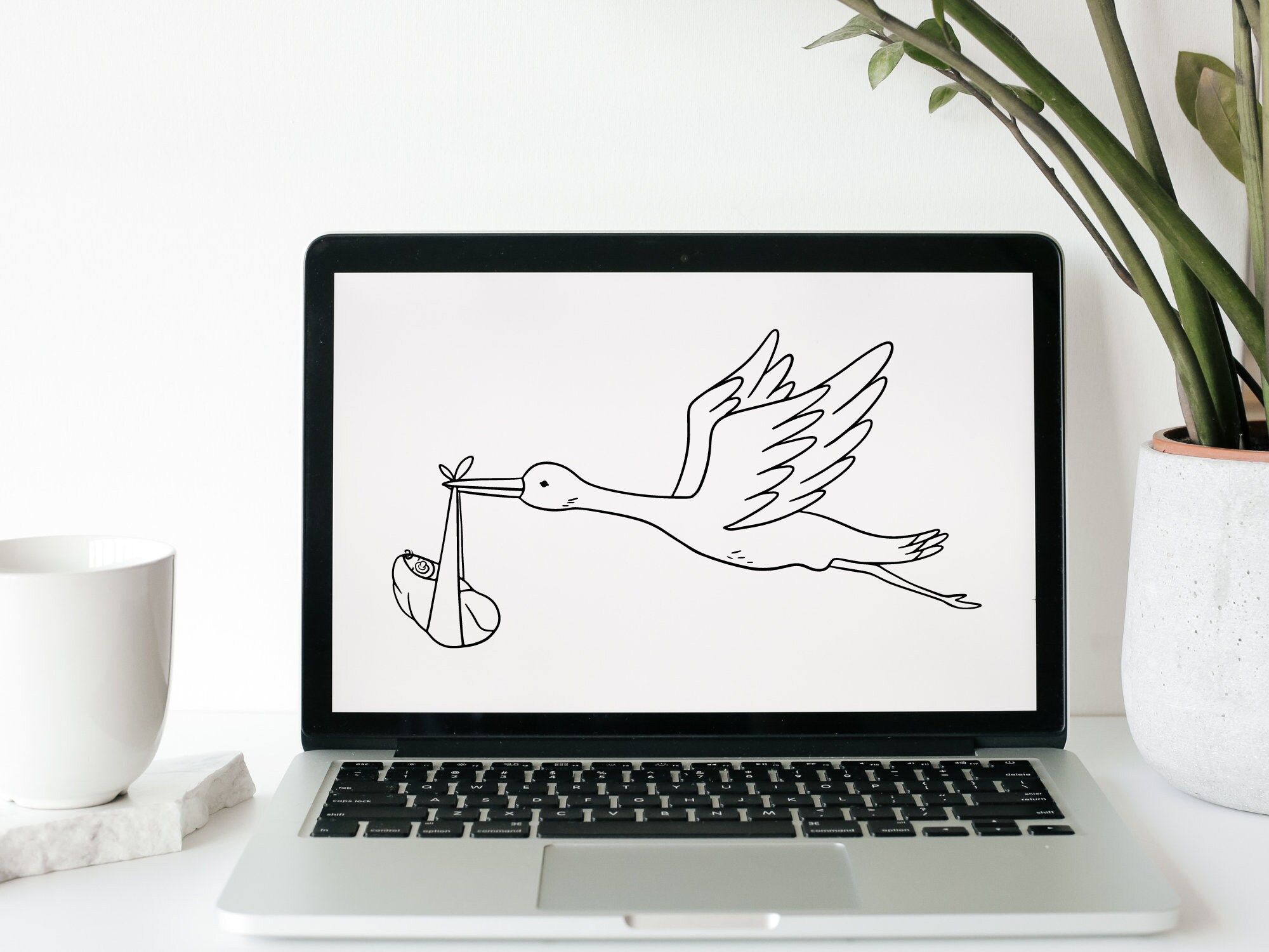 Stork Svg Bundle, Stork Clipart, Stork Cut File, Bird Svg, Bird Clipart ...