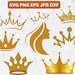 Royal Crown SVG File, Queen Crown SVG, Princess Svg, Gold Queen Crown ...