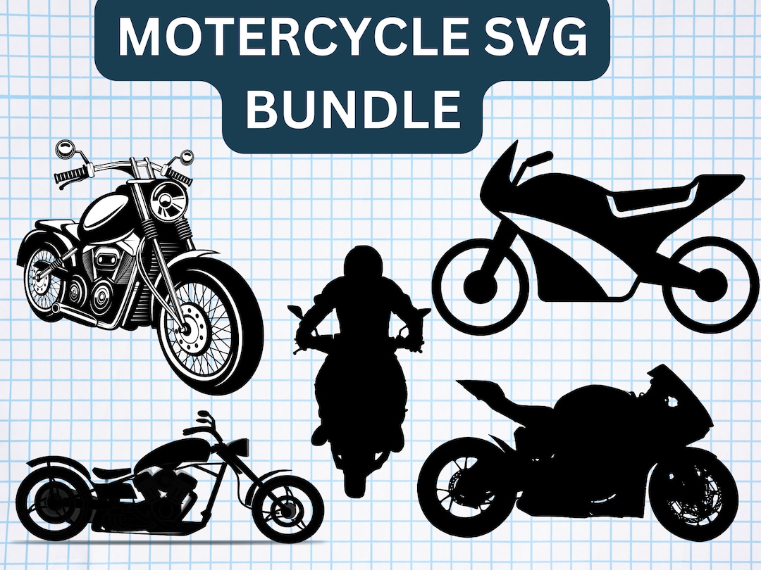 Motorcycle Svg, Motor Bike Svg, Motorcycle Clipart for Cricut for ...