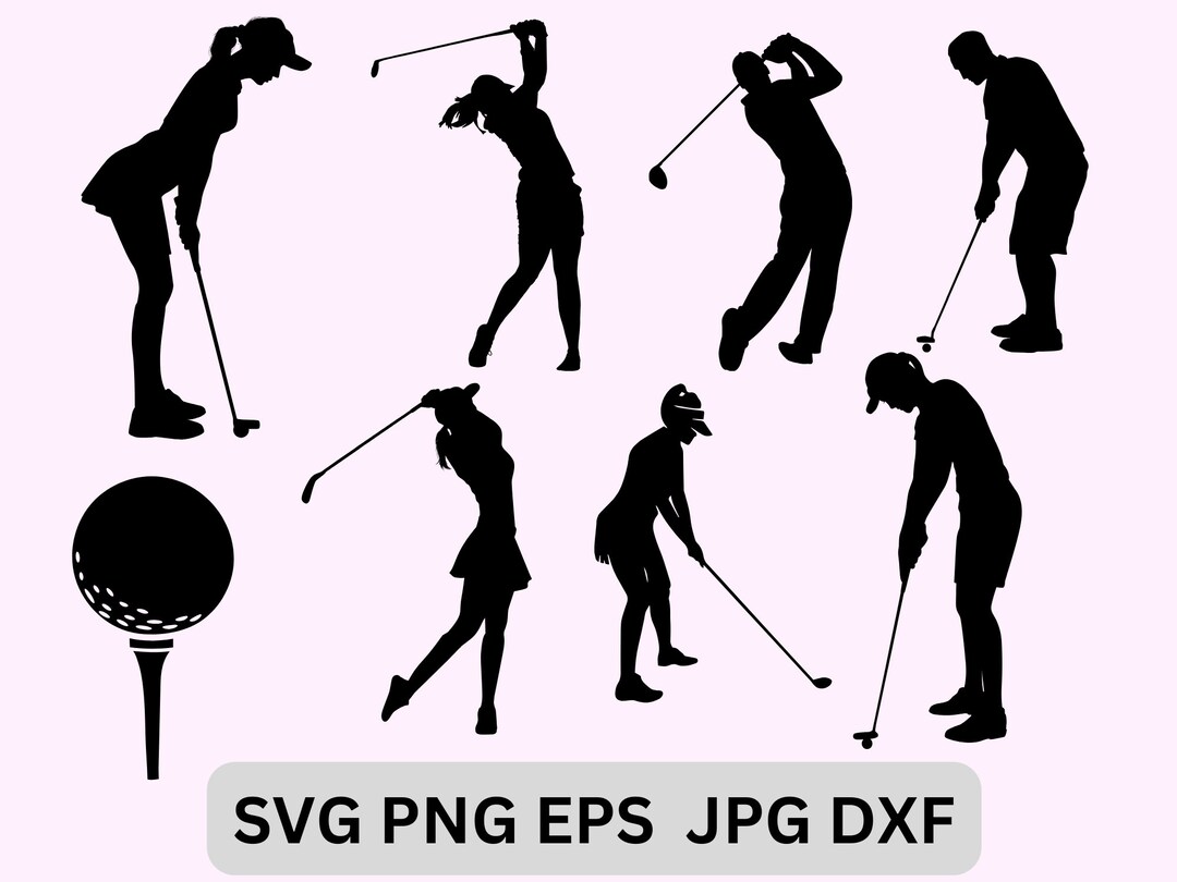 Golf Svg Bundle, Golf Player Svg, Female Golf Player, Golf Mom SVG ...