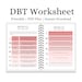 DBT Weekly Skills, Dbt Workbook, Dbt Tracker, Dbt Diary, Therapy ...