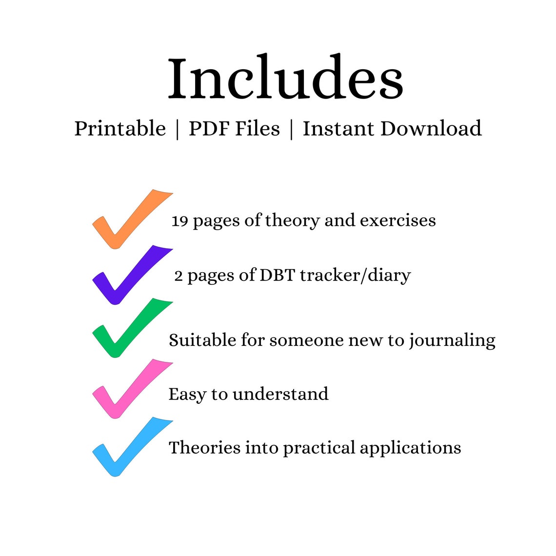DBT Weekly Skills, Dbt Workbook, Dbt Tracker, Dbt Diary, Therapy ...
