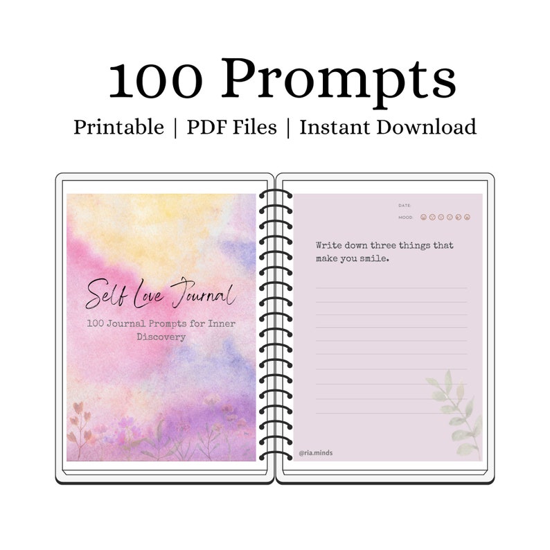 The Self Love Journal Printable Self Love Workbook Journal - Etsy