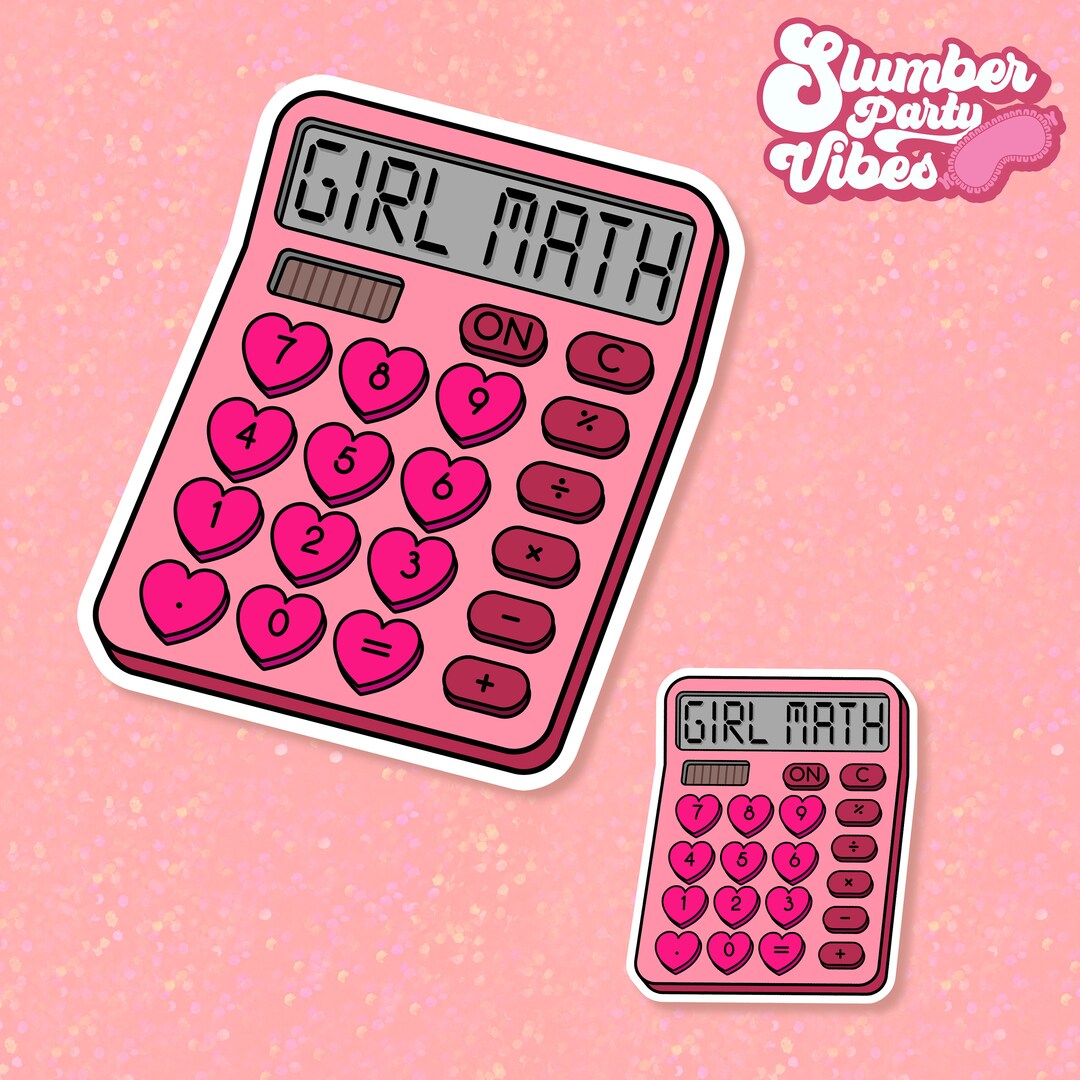 Girl Math Sticker - Etsy