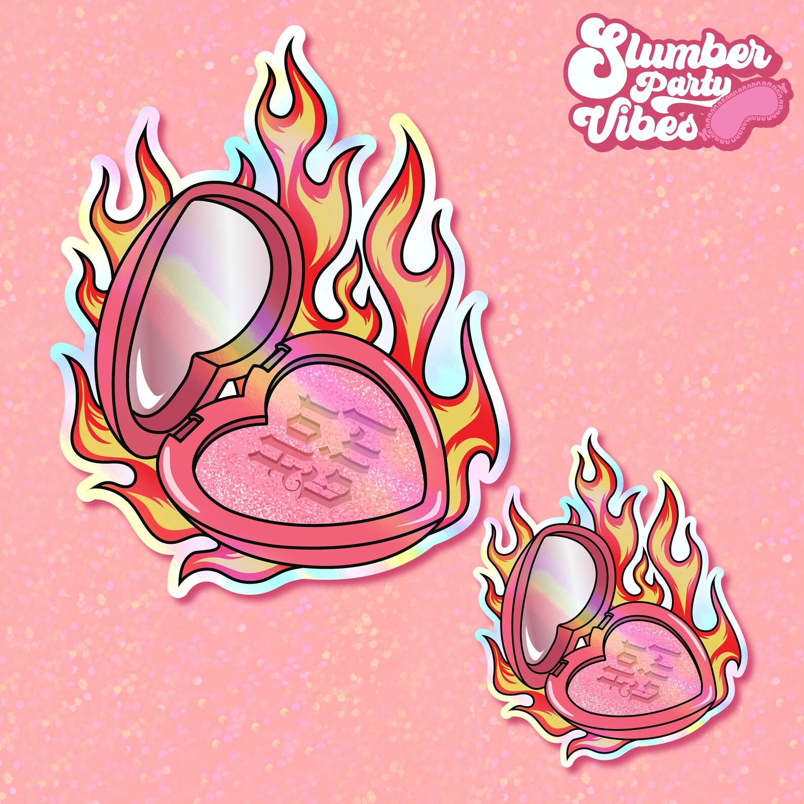 Hot Girl Compact Sticker - Etsy